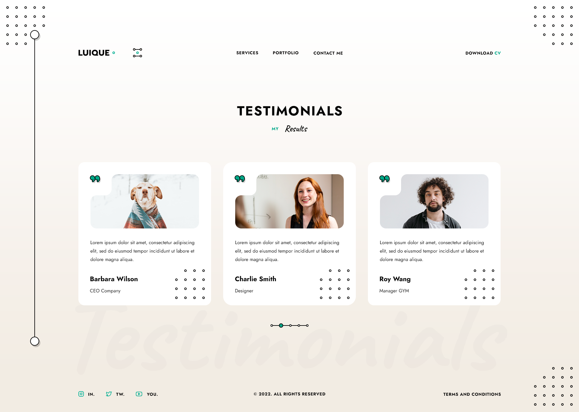 Luique - Personal CV/Resume PSD Template by Creative_Moments | ThemeForest